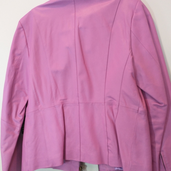Pamela McCoy | Jackets & Coats | Nwt Lavender Leather Jacket | Poshmark
